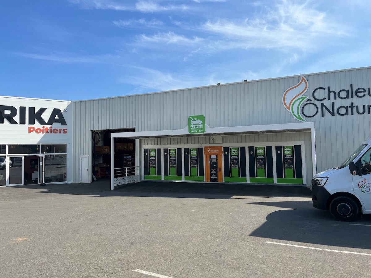 Distributeurs de pellets en drive - 24h/24 - Chaleur Ô Naturel